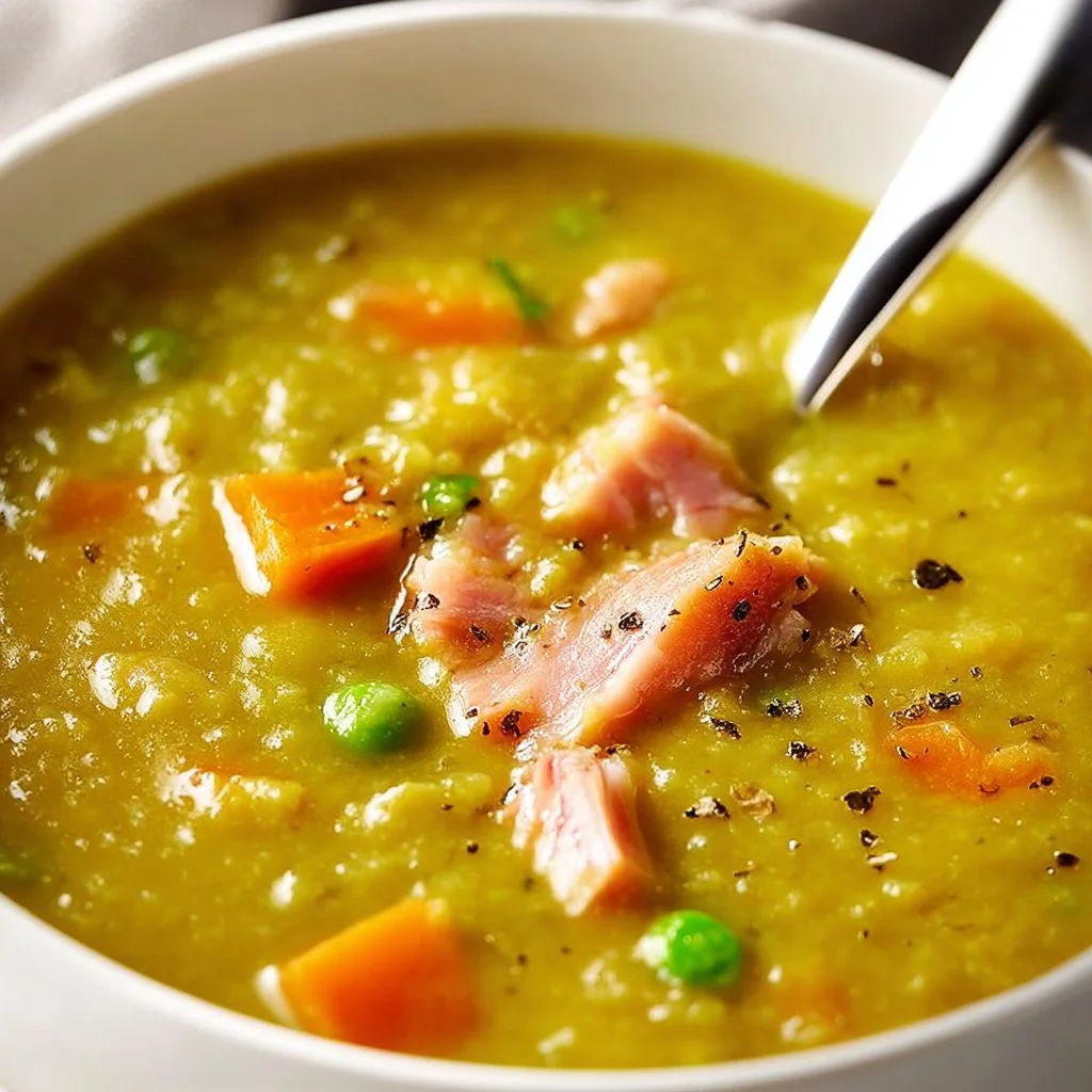 Split Pea Soup with Ham Bone