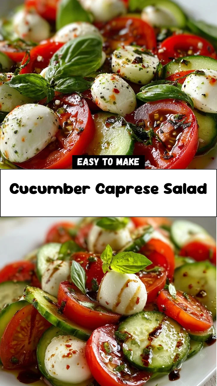 Cucumber Caprese Salad