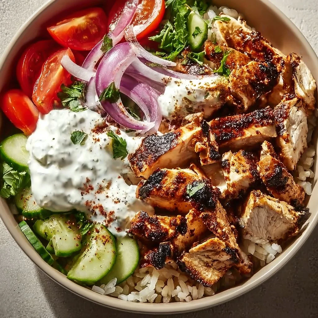 Delicious Greek Chicken Gyro Bowls